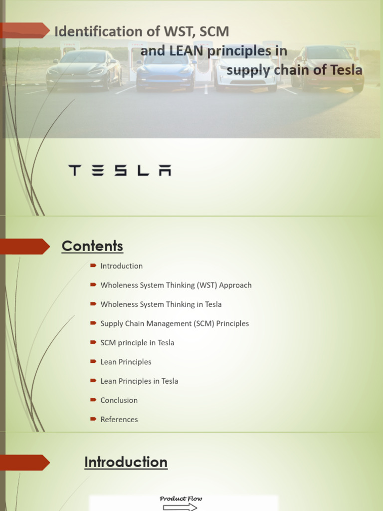 Tesla Supply Chain Presentation | PDF | Supply Chain Management ...