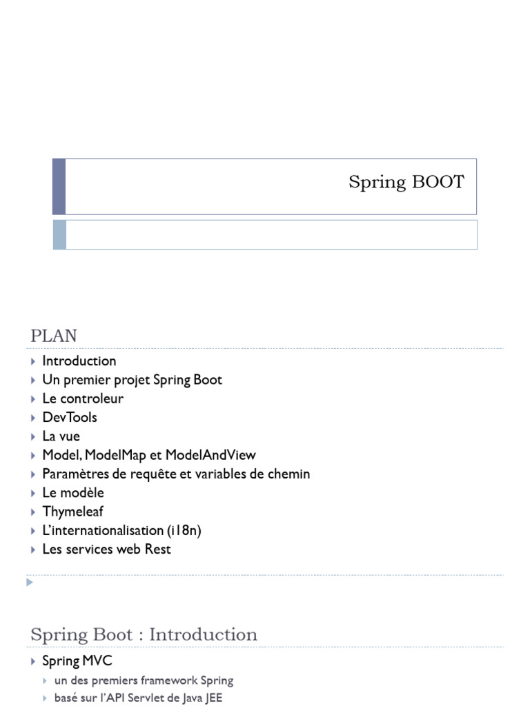 Chapitre 7 Spring BOOT | PDF
