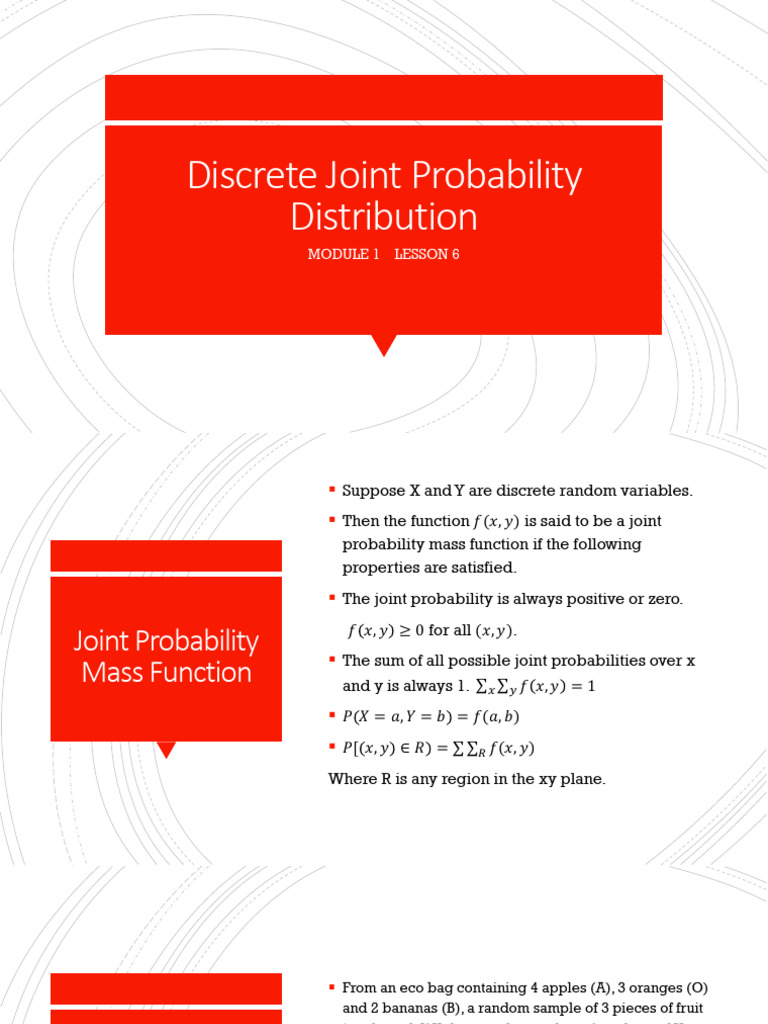 Discrete Joint Probability Part 2 | PDF