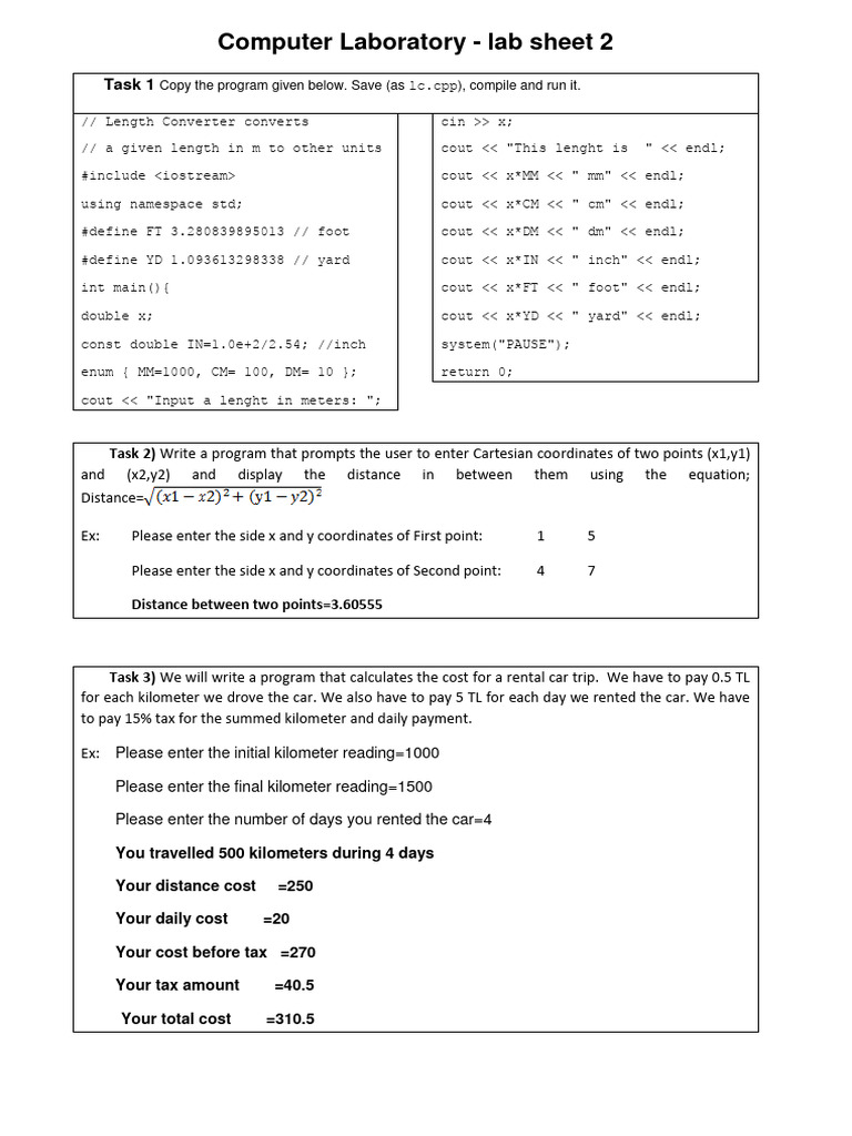 Computer Laboratory 2 | PDF