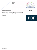 Cambridge Primary Progression Test: English Paper 2 | PDF | Verb | Adverb