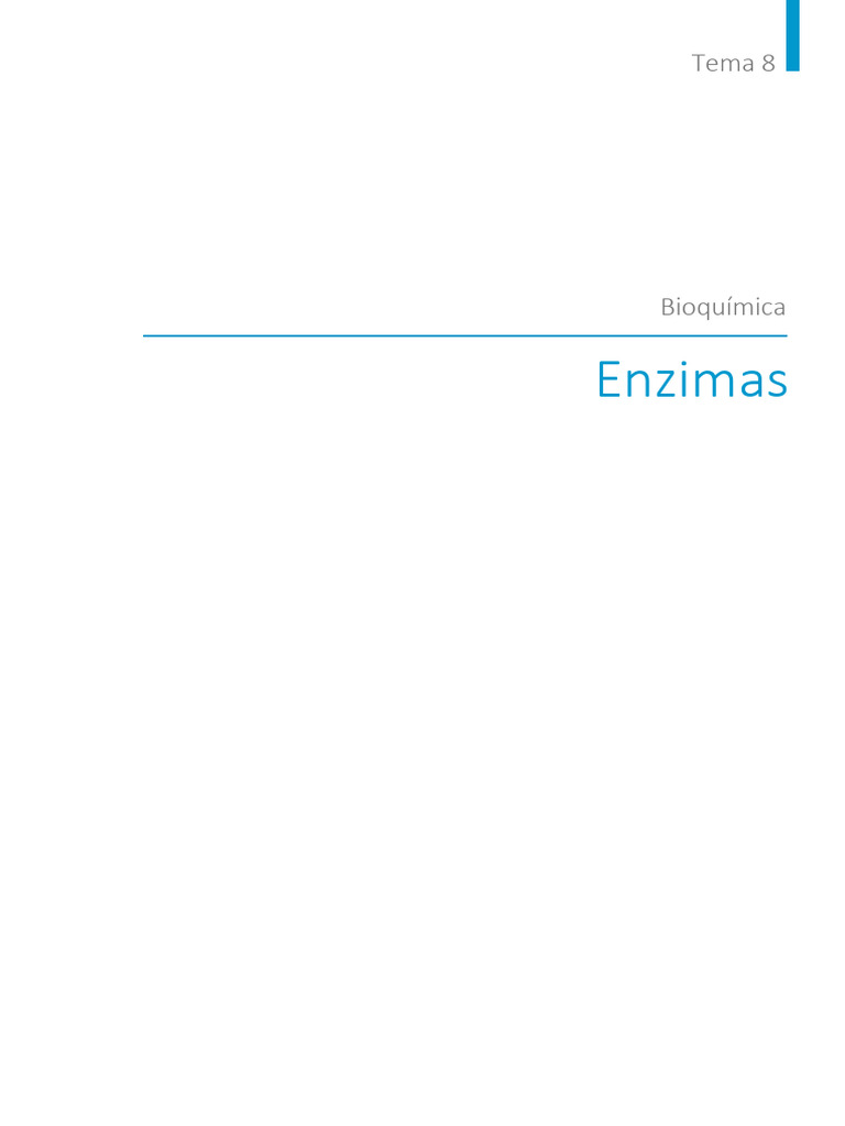 Enzimas Bioquimica Pdf Enzima Sustrato Química