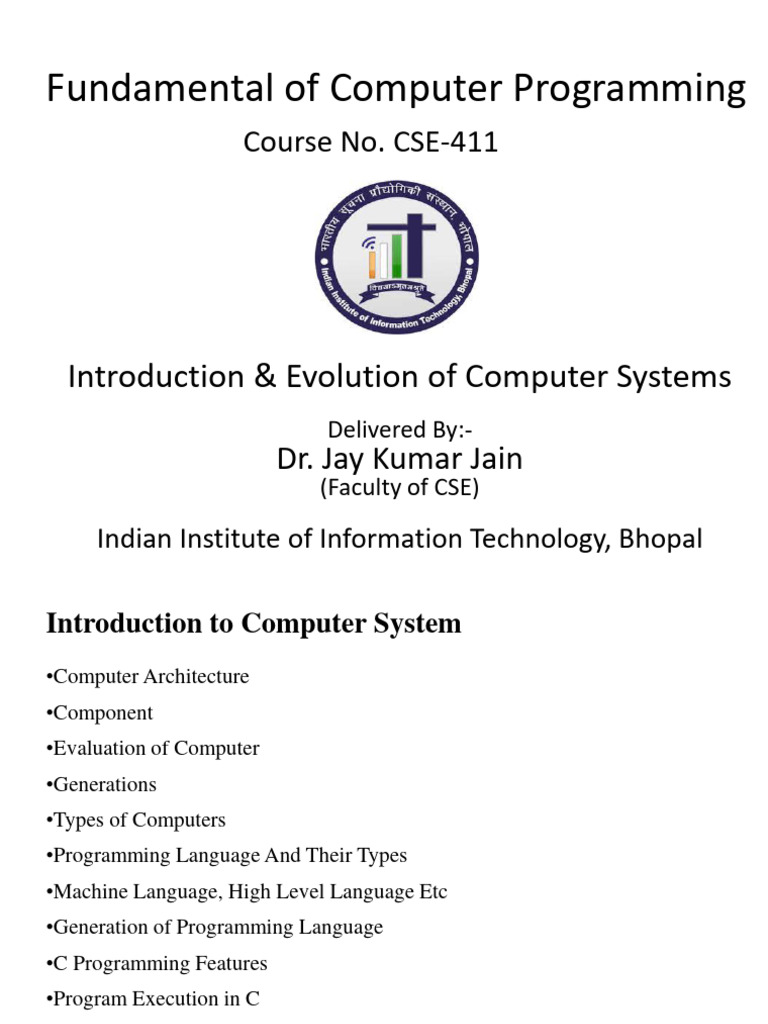 FCP-L2 Fundamentals of Computer Programming | PDF | Computer Data Storage | Central Processing Unit