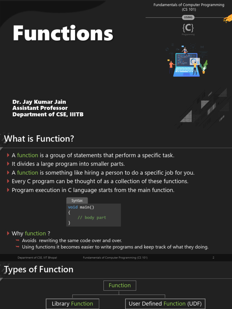 Fcp L8 Functions Pdf Parameter Computer Programming Control Flow