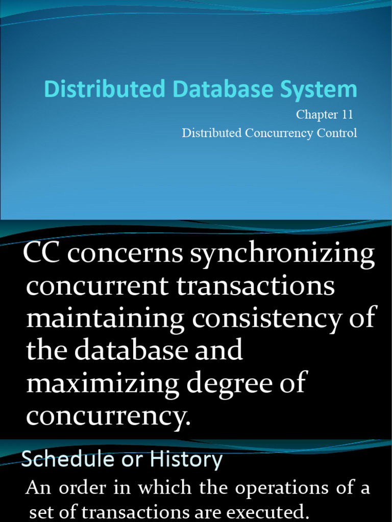 Chapter 11 Concurrency Control Pdf 1151