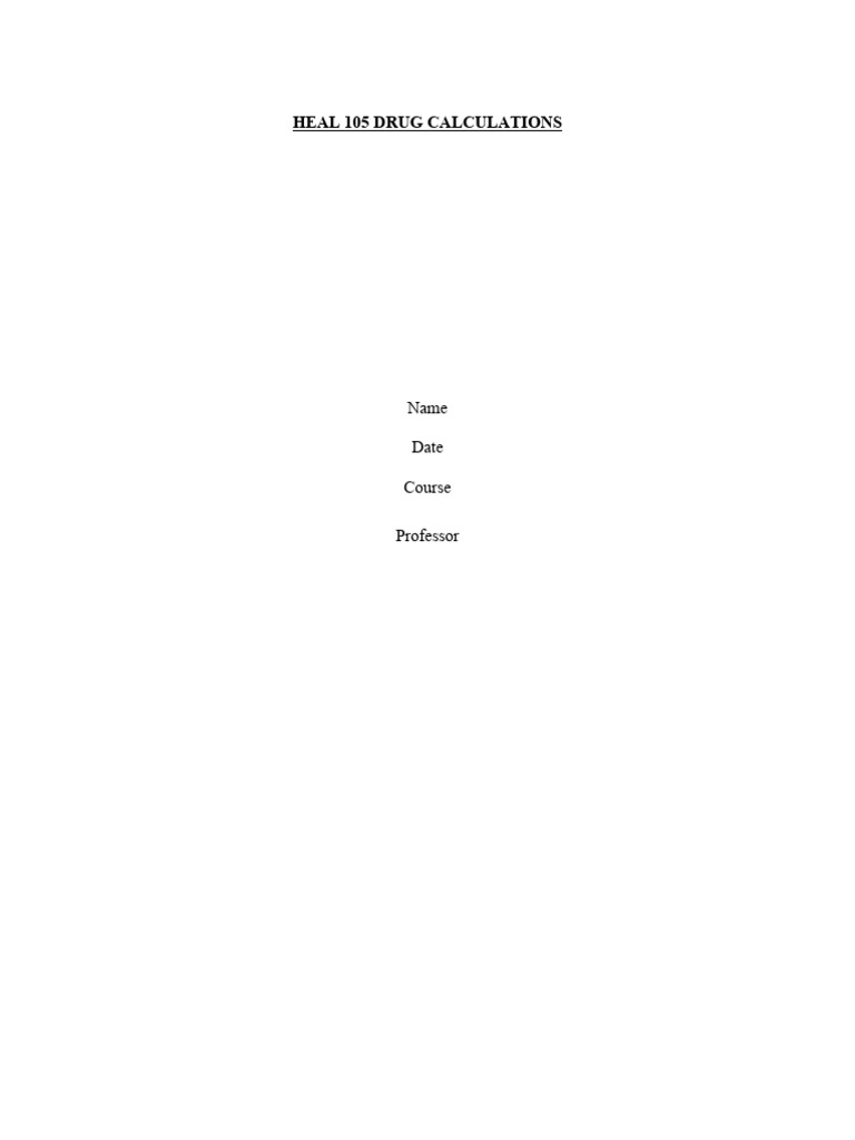 Done1 Module 5 Assignment-1 | PDF | Pound (Mass) | Drugs