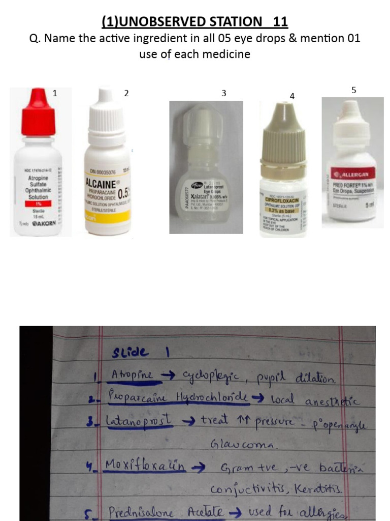 OSPE in Ophth With Key | PDF