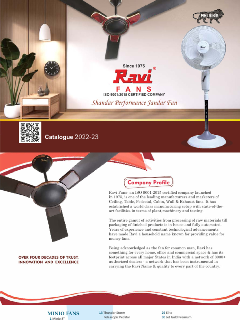 Shandar Performance Jandar Fan: Catalogue | PDF