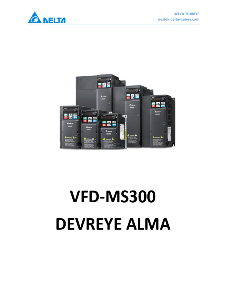 VFD-MS300 Sürücü Devreye Alma Dokümanı | PDF