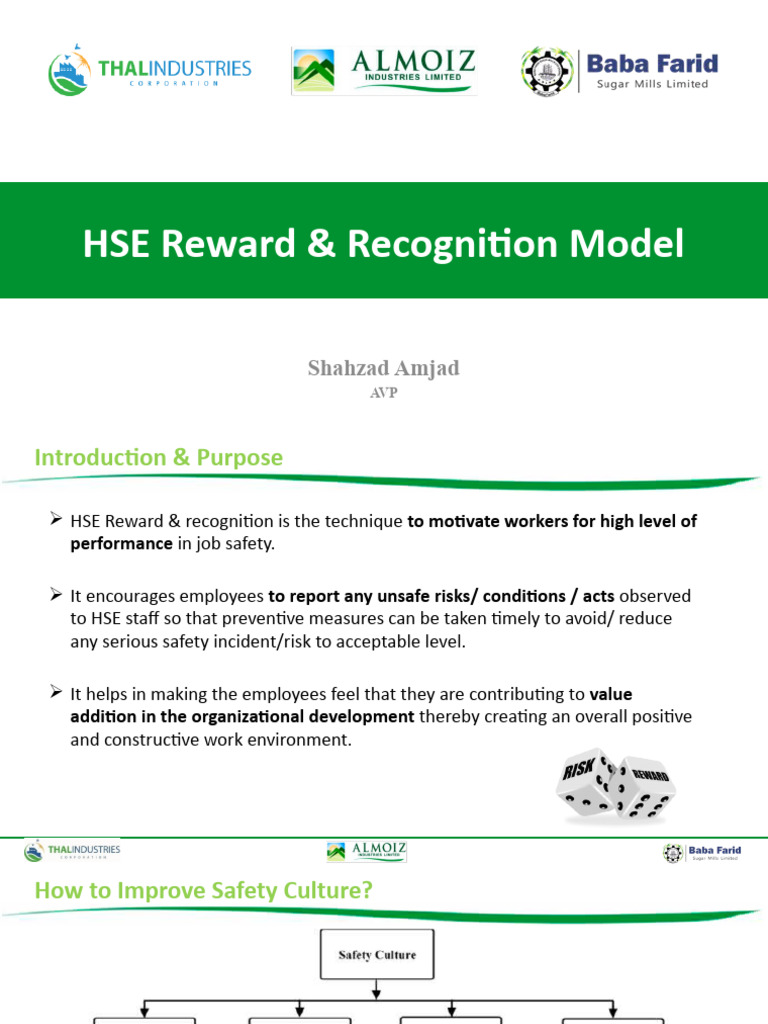 HSE Reward & Recognition System | PDF | Safety | Employment
