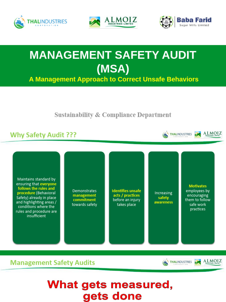 Management Safety Audit | PDF | Audit | Safety
