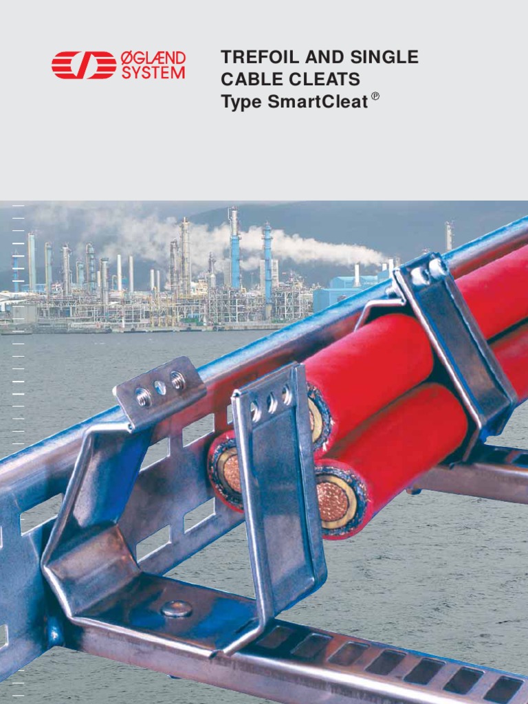 Trefoil and Single Cable Cleats Type Smartcleat | PDF | Cable | Screw