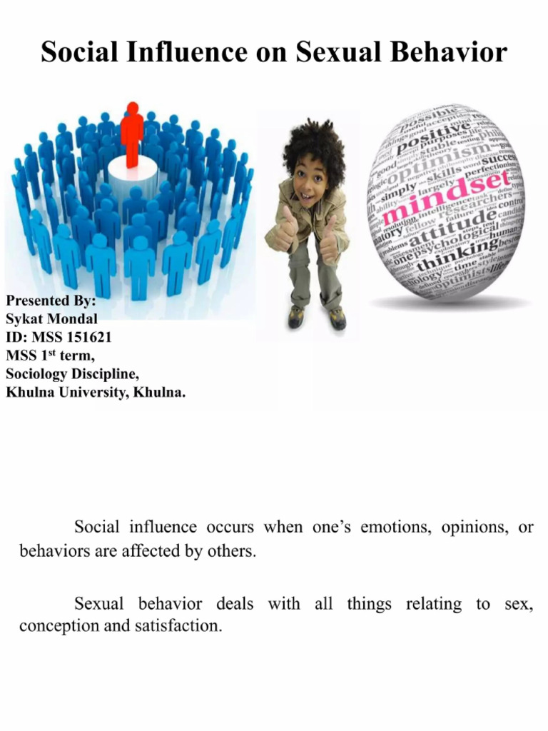 Social Influence On Sexual Behavior | PDF