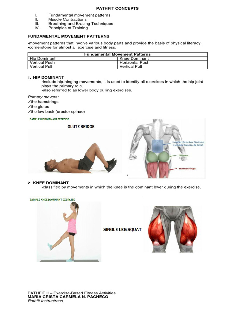 Exercise Based PATHFIT CONCEPTS | PDF | Physical Fitness | Skeletal Muscle