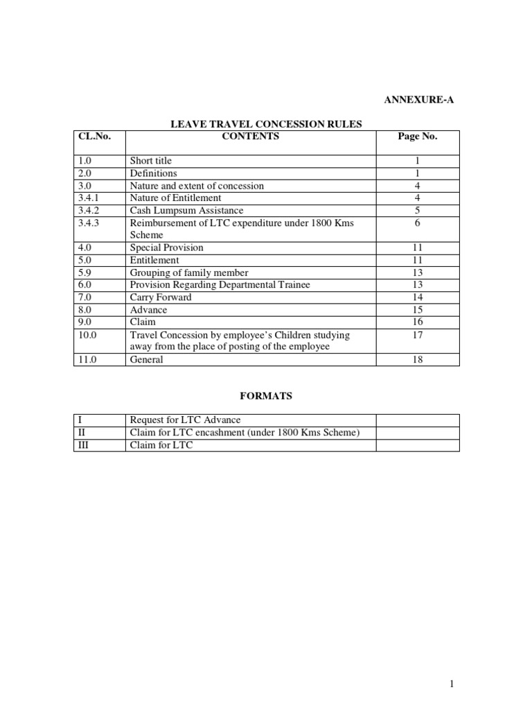 IPGCL/PPCL Leave Travel Concession Rules | PDF | Business | Finance ...