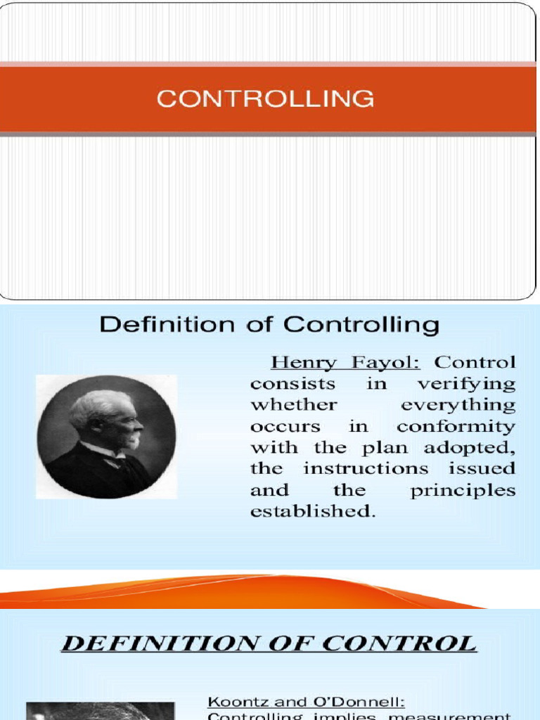 On Controlling | PDF