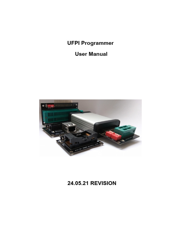 UFPI Programmer Manual | PDF | Flash Memory | Microsoft Windows