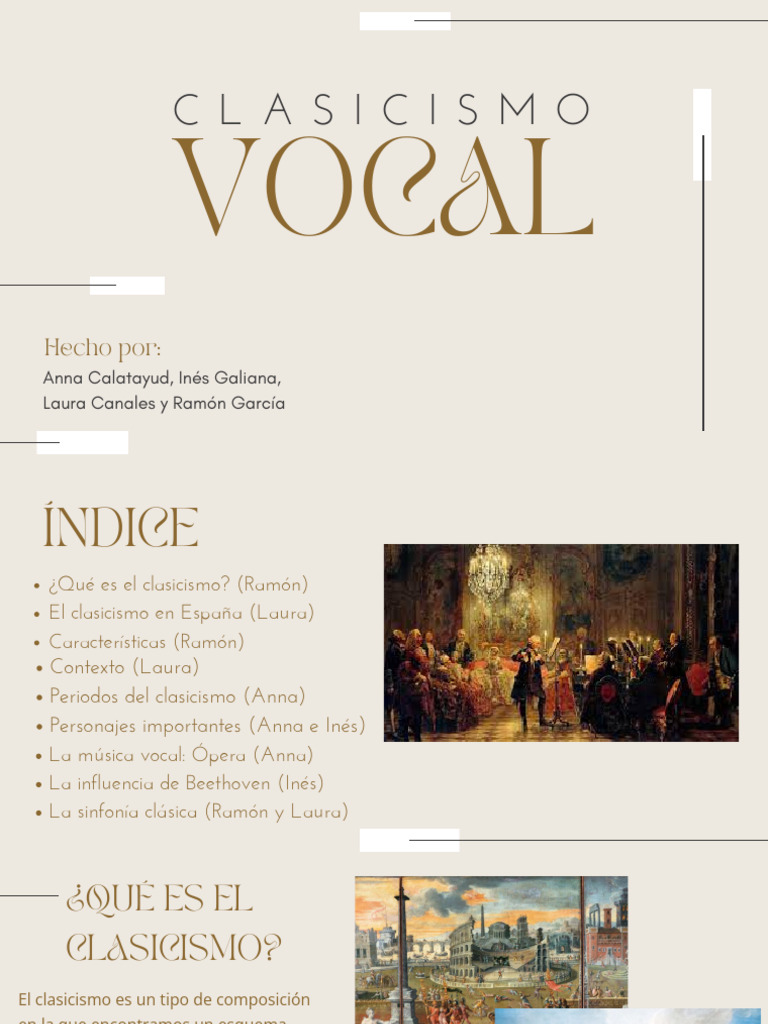 Clasicismo | PDF | Periodo Clásico (Música) | Sinfonía