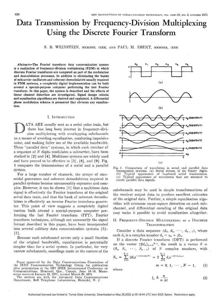 Frequency-Division Multiplexing via DFT | PDF | Modulation | Computer Engineering