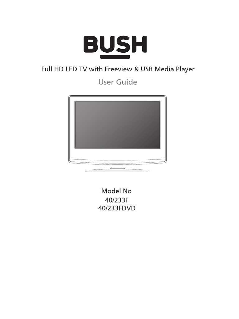 Bush Freeview Box User Guide | PDF | Home & Garden