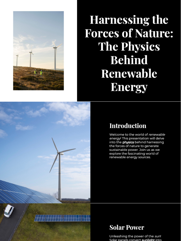 Physics of Renewable Energy | PDF | Science & Mathematics