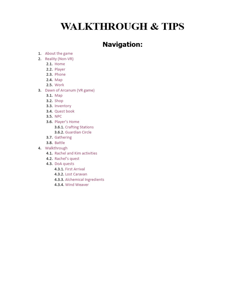 Double Perception v1.3 Walkthrough | PDF | Virtual Reality