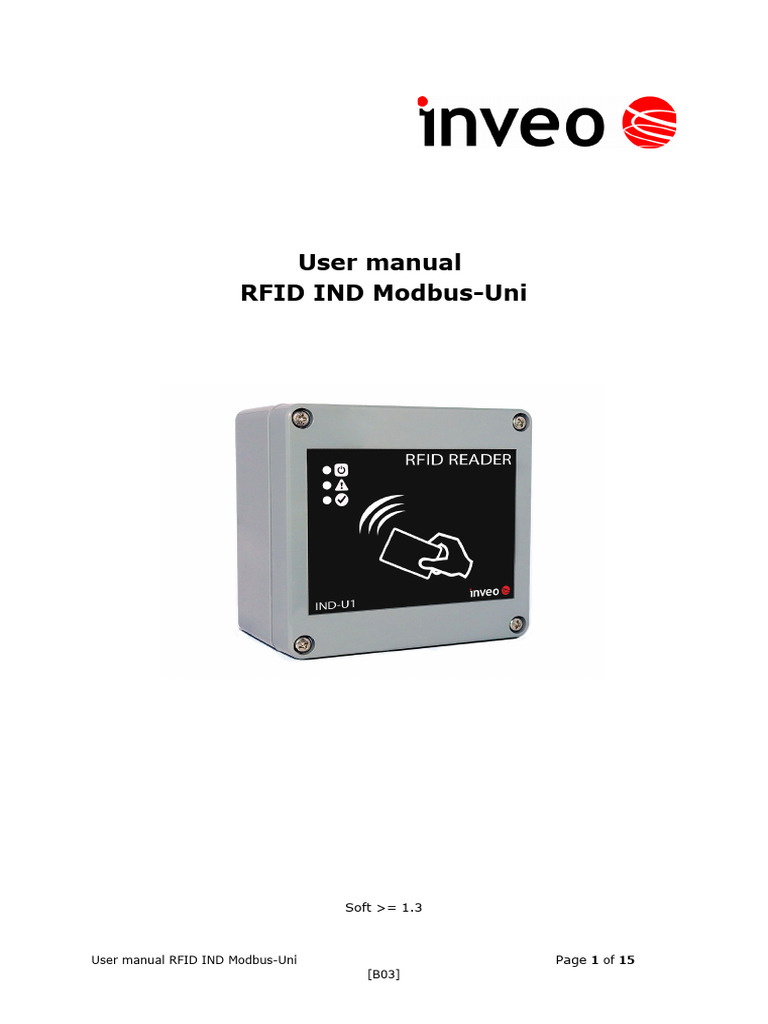 Rfid Modbus Ind U1 Ins Eng | PDF | Computer Program | Programming