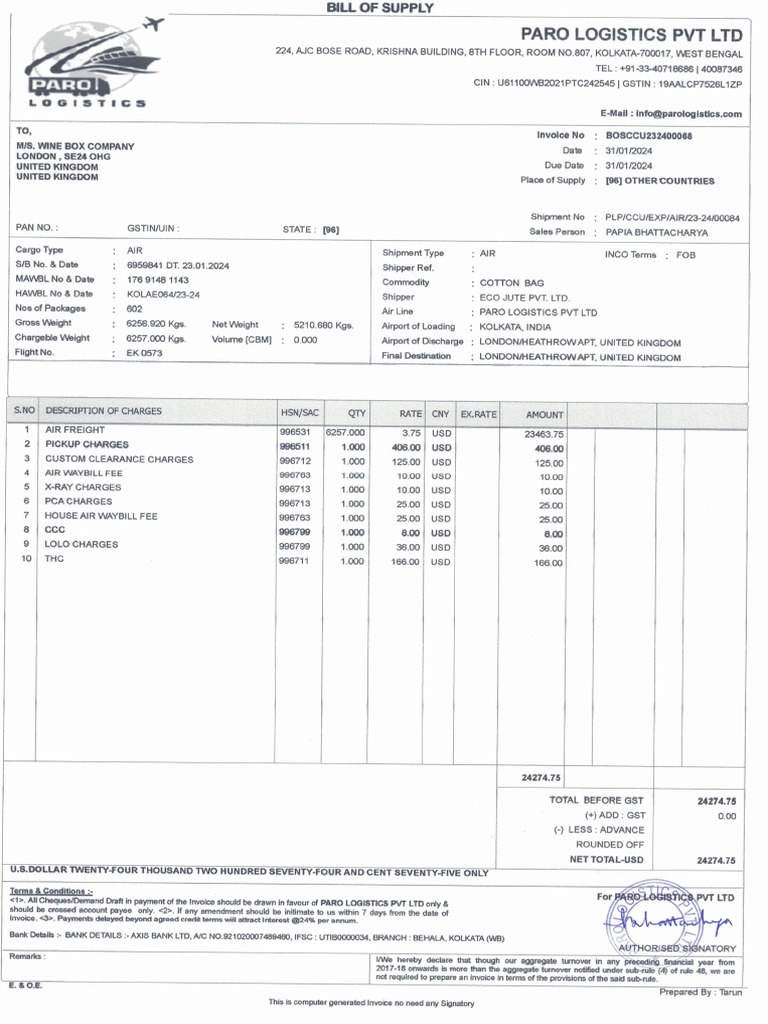 Inward Remittance Documents | PDF