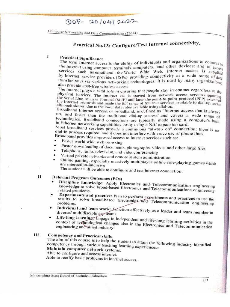 Experiment No 13 | PDF