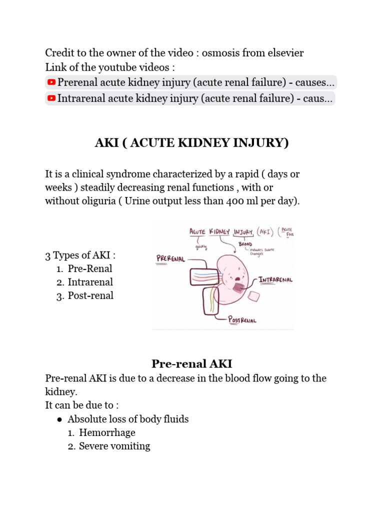 Aki (Acute Kidney Injury) | PDF