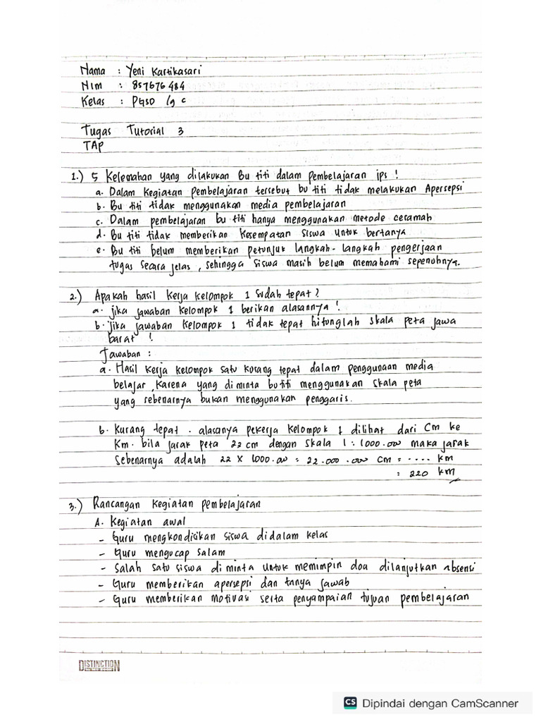 TTM 3 TAP Yeni Kartikasari - 857676484 | PDF