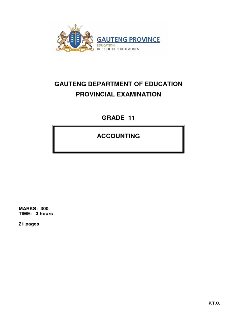 GR 11 Accounting Eng-1 | PDF
