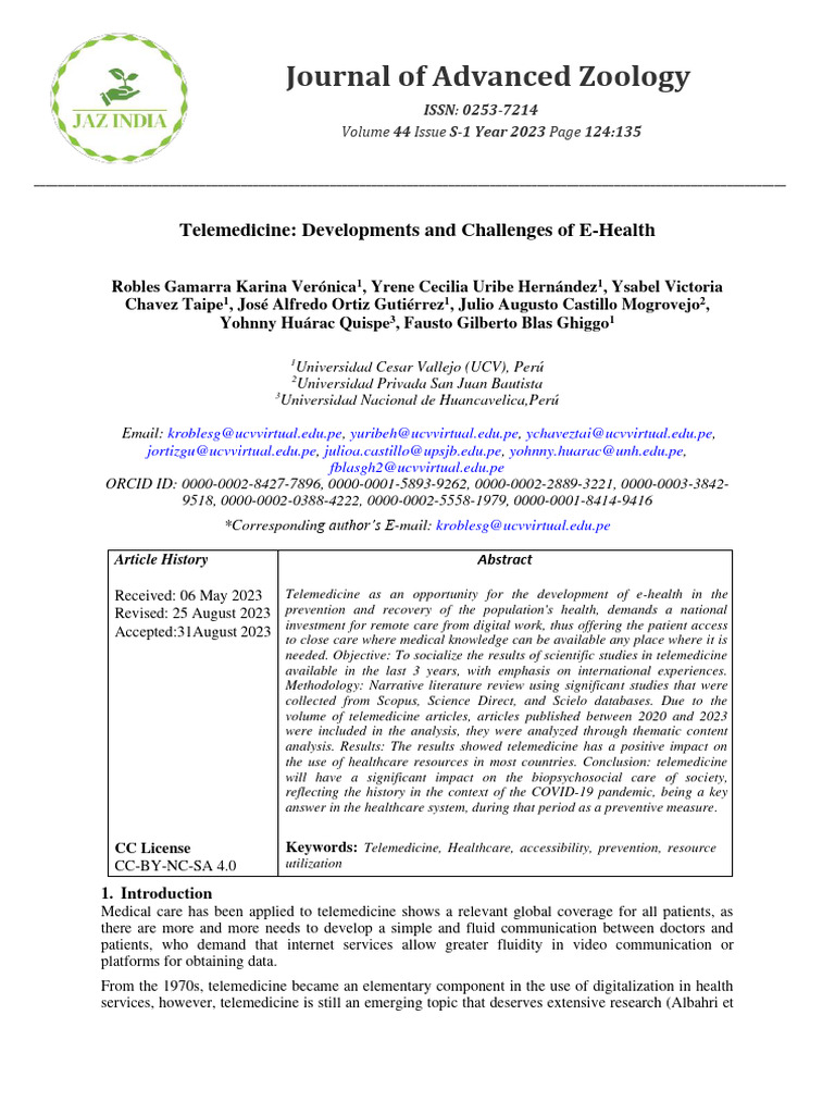 Journal of Advanced Zoology | PDF | Science & Mathematics