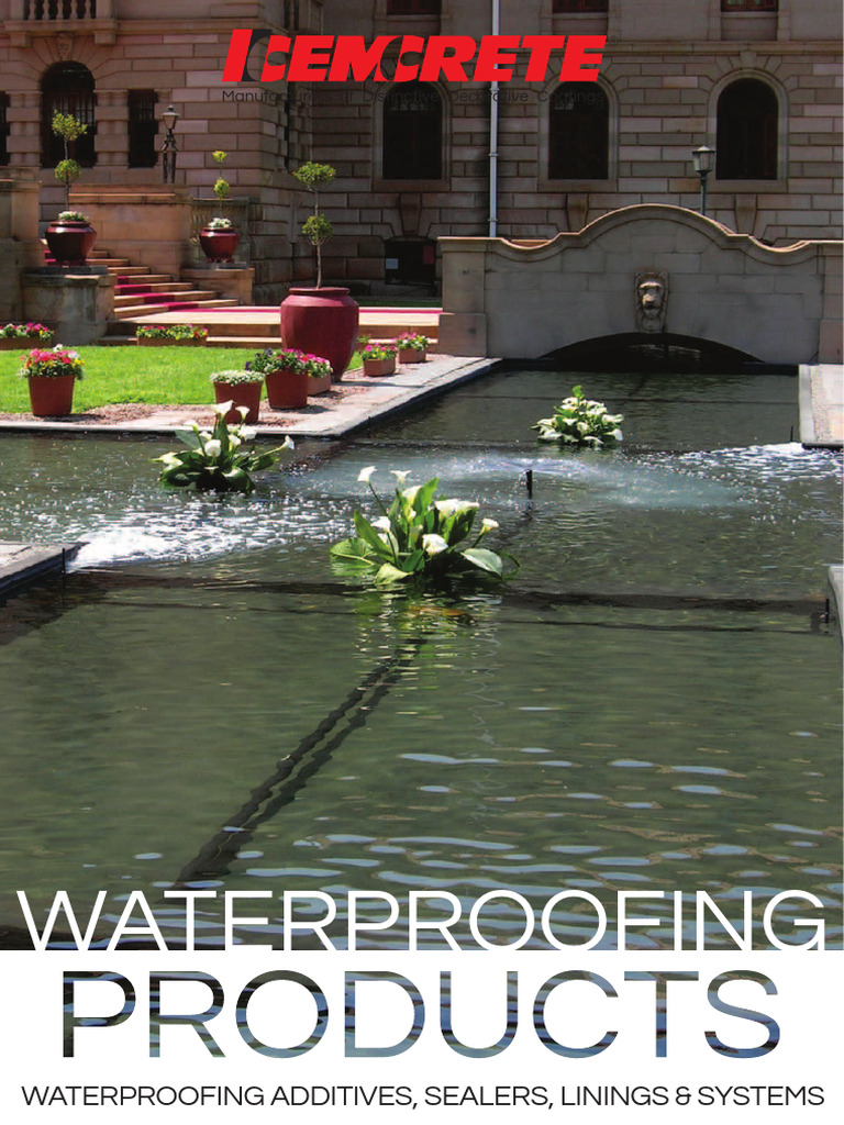 Waterproofing Additives Overview | PDF | Concrete | Plaster