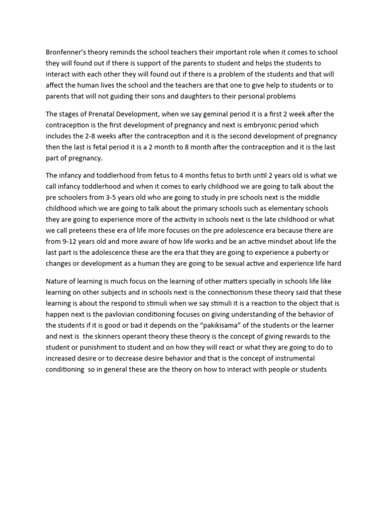 101 General Reflection | PDF | Learning | Pregnancy