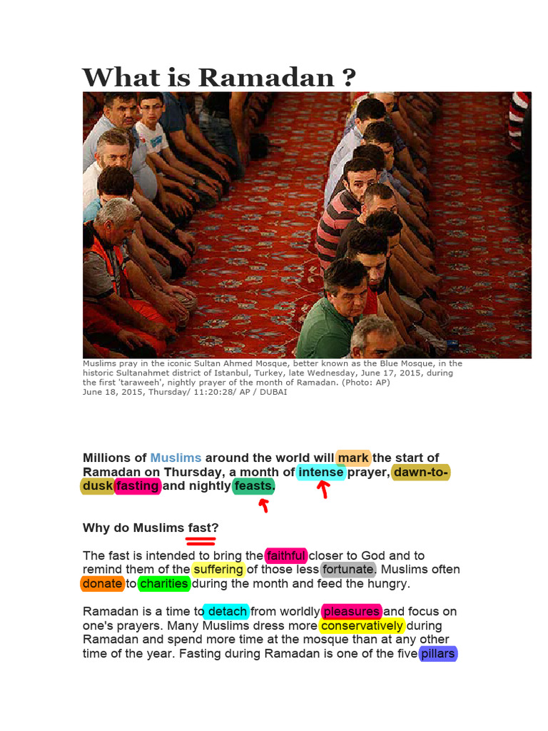 1 What Is Ramadan | PDF | Ramadan | Islamic Jurisprudence