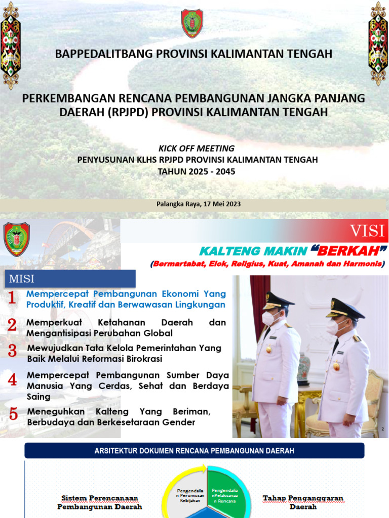 Papapran RPJPD 2023 Kalteng | PDF