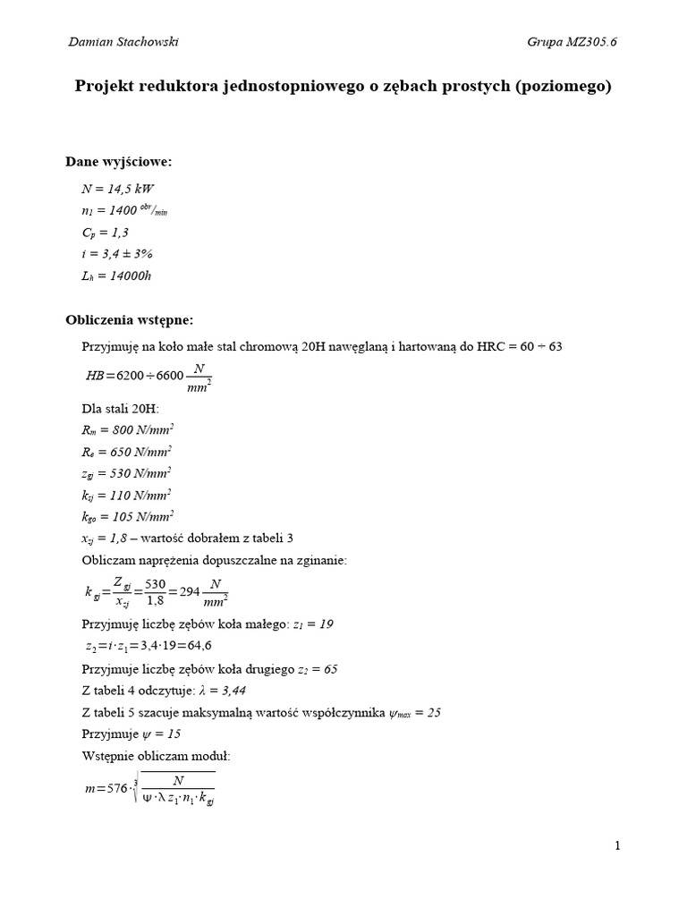 PKM Reduktor Damians | PDF