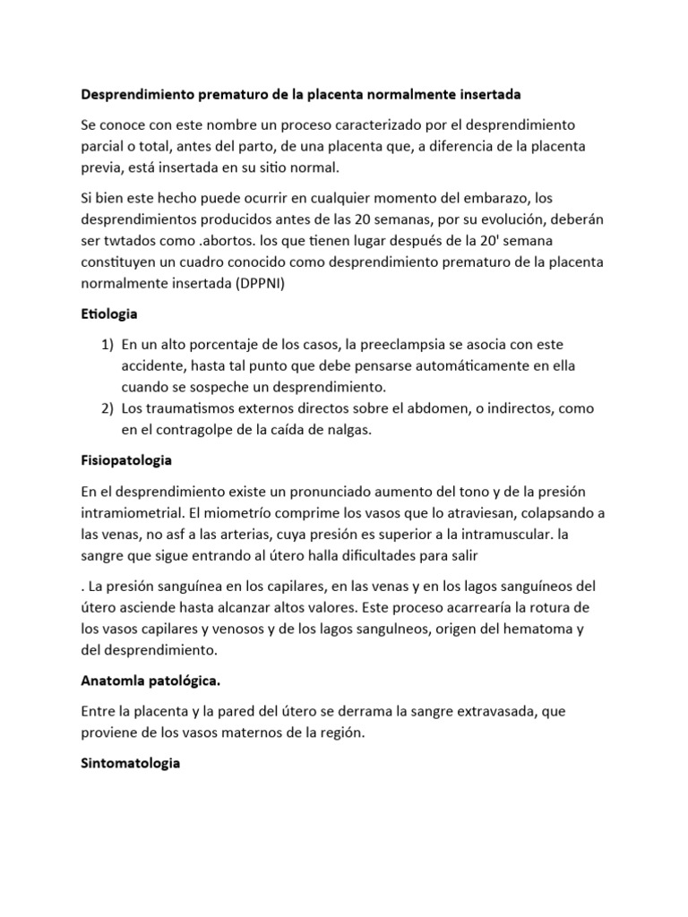 DPPNI | PDF | Placenta | El embarazo