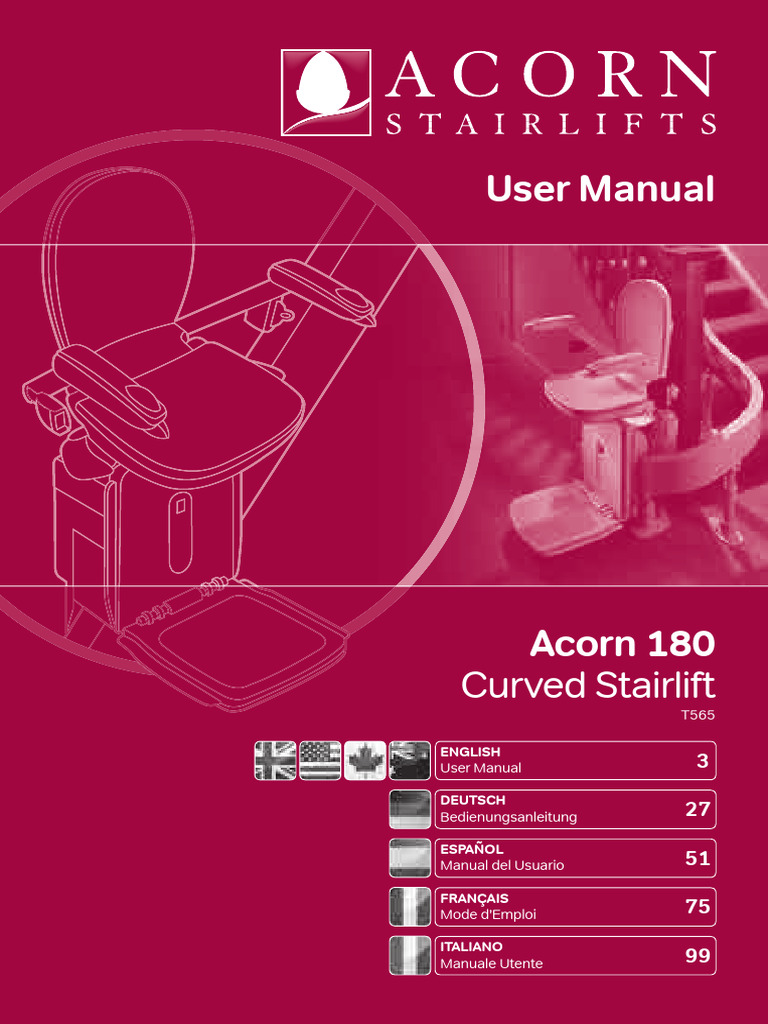 Acorn Stairlifts User Manuals 180 | PDF