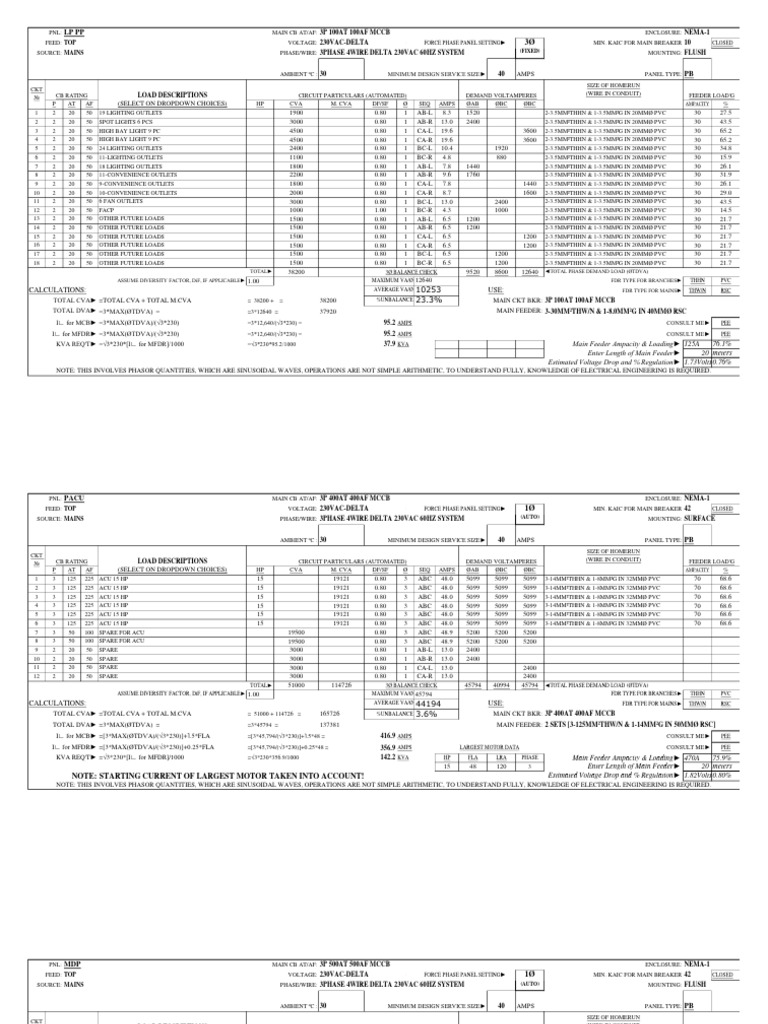 Elec Load | PDF | Electrical Impedance | Transformer