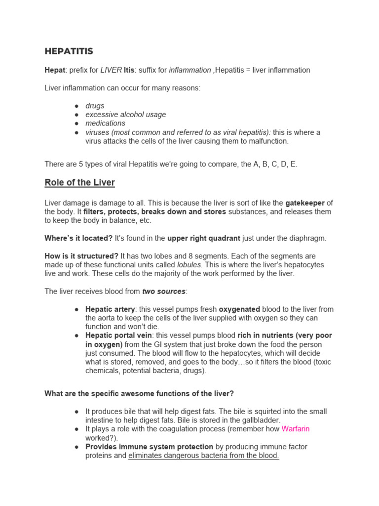 Hepatitis | PDF