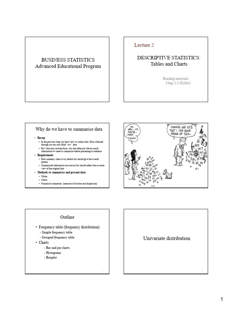 Lecture 2 - Table and Chart | PDF | Histogram | Statistics