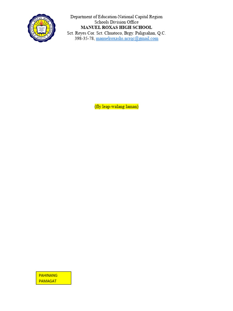 PANANALIKSIK-NA-PAPEL-TEMPLATE | PDF