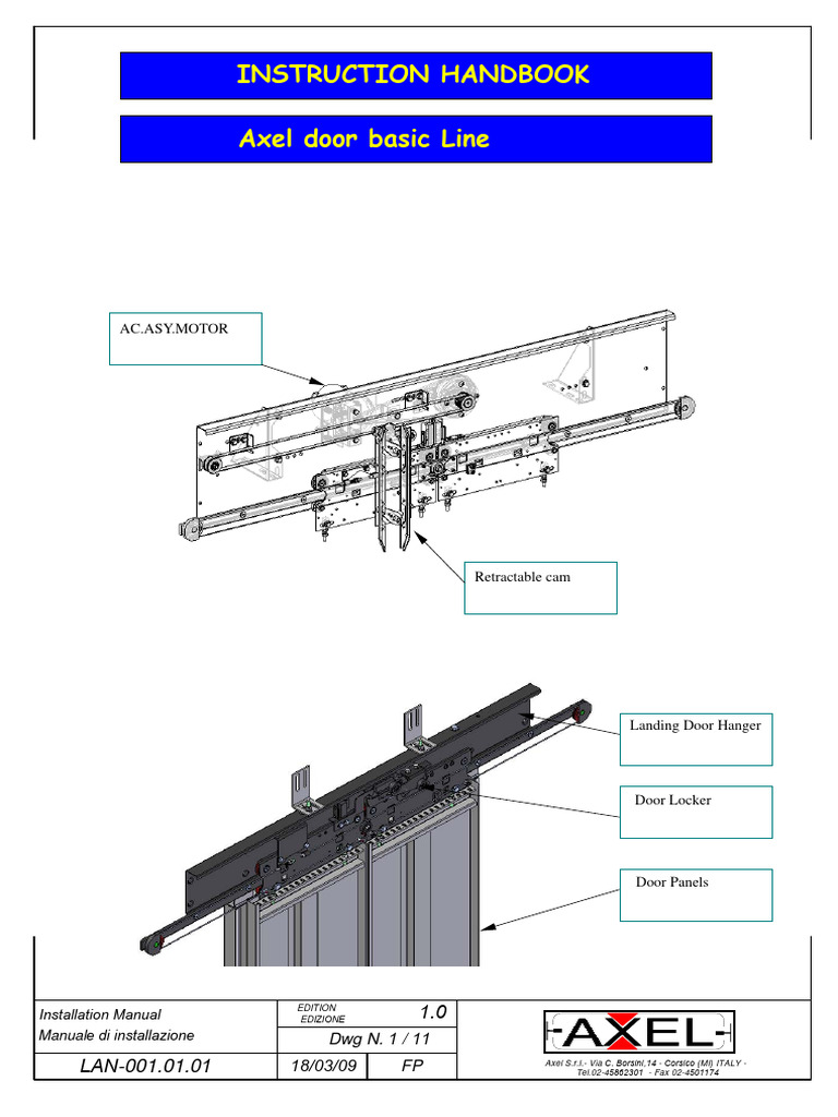 Axel Door Installation Guide | PDF | Door | Manufactured Goods