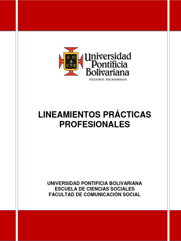 Lineamientos Practicas Profesionales | PDF | Evaluación | Plan de estudios
