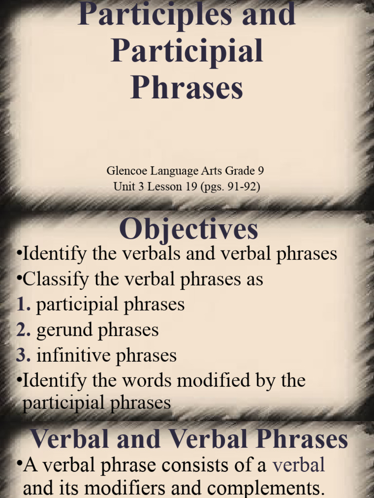 Understanding Participial Phrases | PDF | Languages | Foreign Language ...