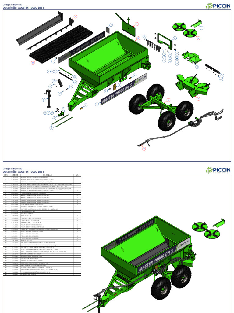 Catálogo - Calcareadeira Piccin | PDF