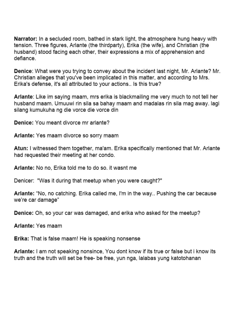 Roleplay Script Pdf Therapy