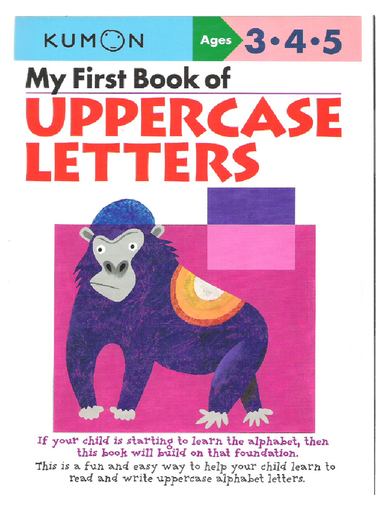 3-4-5 Years My First Book of Uppercase Letters | PDF